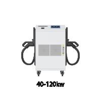 China Wheeled Portable DC EV Charger 40-120kW Dual Gun V2G V2L V2H Multi-Connector for sale