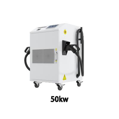 China Wheeled DC Fast Charger 50 kW Multi-Connector for sale