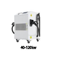 China Wheeled Portable DC EV Charger 40-120kW Dual Gun V2G V2L V2H Multi-Connector for sale