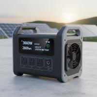 China Portable Power Station 3600W 2800Wh LiFePO4 Hybrid Solar Fast Charging for sale