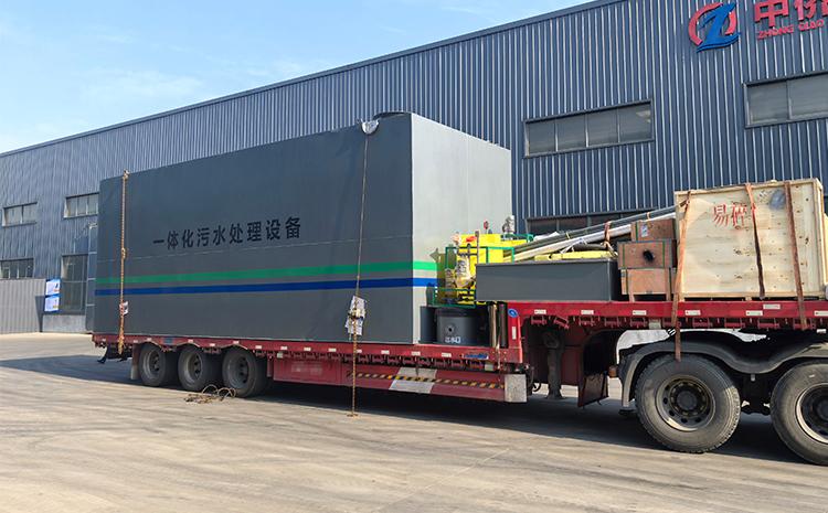 Modular wastewater treatment equipment ready for municipal delivery