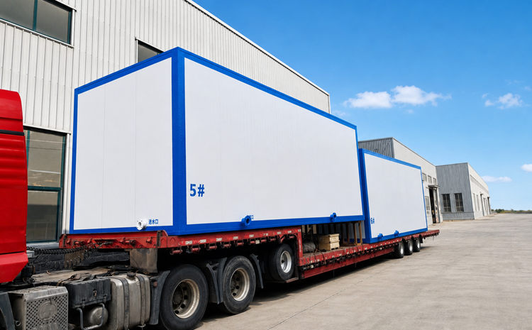 Dual packaged wastewater treatment units prepared for coordinated delivery