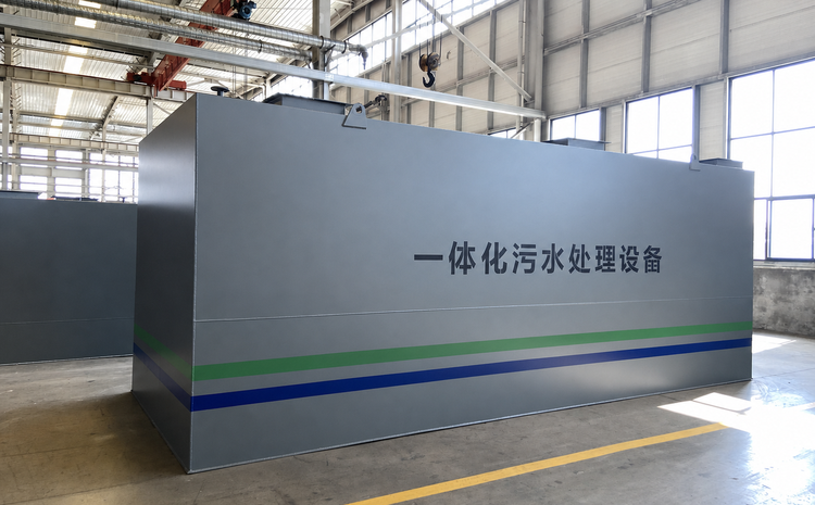 Integrated wastewater equipment ready for installation