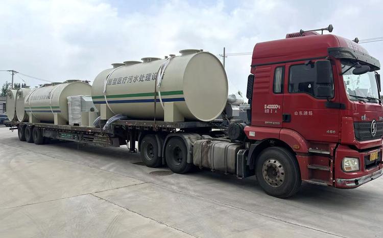 PP wastewater treatment units arranged for coordinated transport