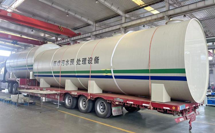 PP wastewater treatment equipment prepared for transport