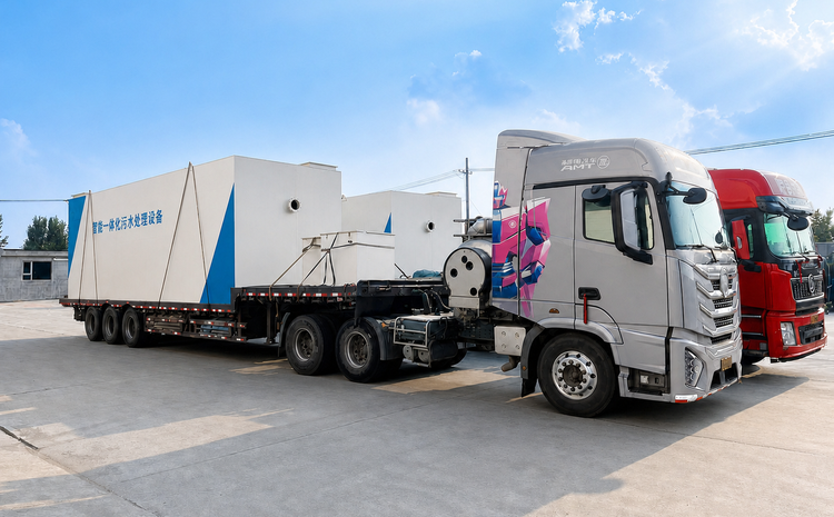 Integrated wastewater treatment equipment prepared for membrane system delivery