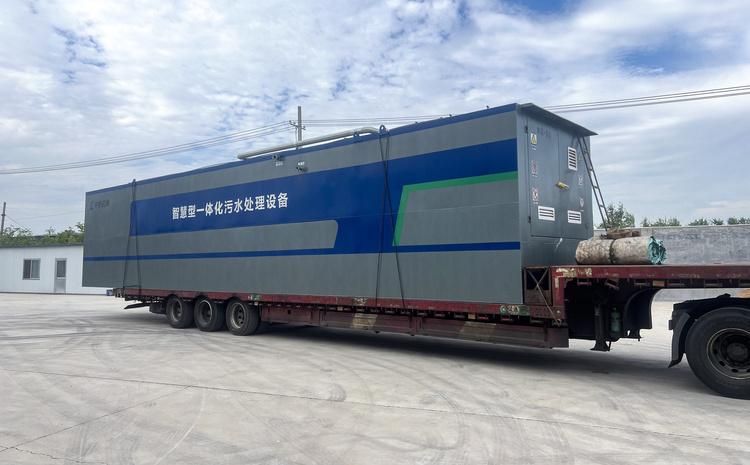 Clinic wastewater treatment equipment prepared for delivery