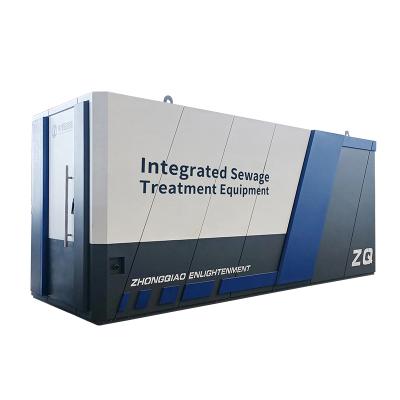 China Efficient and Stable Zhongqiao Box Integrated Sewage Treatment Equipment for domestic Wastewater treatment for sale