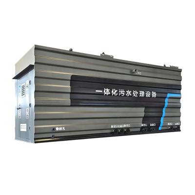 China Easily Transportable And Relocatable PLC Controlled Automation Containerized Sewage Treatment Plant with 39.97m² Floor Space for sale