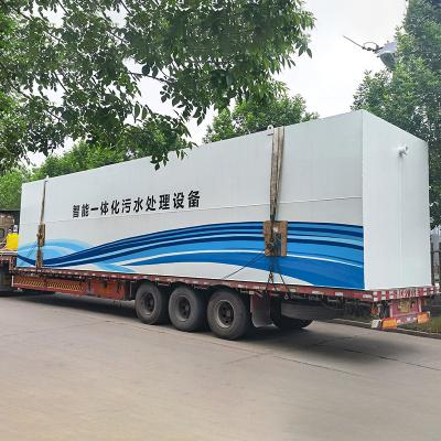 China Container Type Integrated Sewage Treatment System, Mobile Domestic WTP for Construction Sites Temporary Camps and Remote Villages for sale