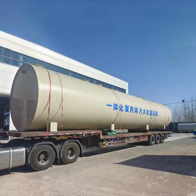 China 100 M3/day Treatment Capacity PP Sewage Treatment Equipment with Modular Design Meets National Discharge Standards for sale