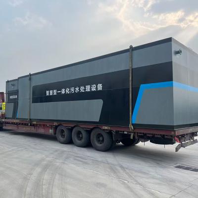 China MBR AO Integrated Sewage Treatment Equipment with AO Biochemical Process and MBR Membrane Filtration for Full-Automatic Intelligent Operation for sale