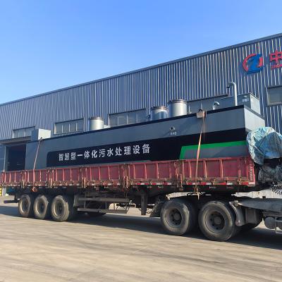 China Fully Automatic Integrated Wastewater Treatment Equipment with PLC Control and Compact Design for Domestic Sewage for sale