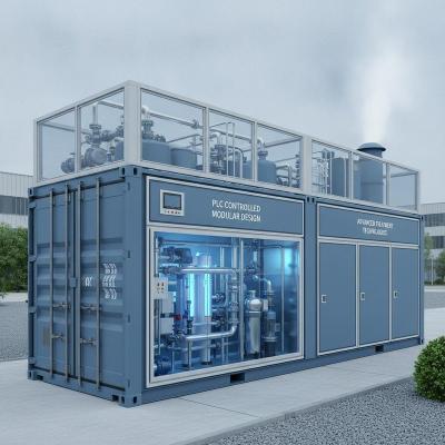 China PLC Controlled Containerized Sewage Treatment Plant with Modular Design and Advanced Treatment Technologies for sale