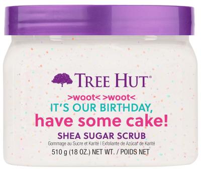 China Unscented Treehut Organic Exfoliating Body Scrub Exfoliator Shea Sugar Scrub Birthday Cake for sale