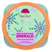 China Enchanting Emerald Tree Hut Shea Sugar Scrub Body Exfoliator For Sensitive Skin for sale