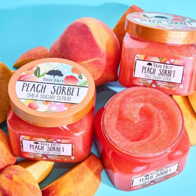 China Shea Sugar Tree Hut Peach Sorbet Scrub Smoothing Moisturizing Body for sale