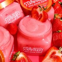 China 250ml Tree Hut Strawberry Shea Sugar Scrub Salt Exfoliating Antioxidants for sale