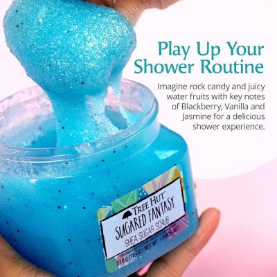 China Dry Skin Body Exfoliate Scrub Sugared Fantasy Shea Scrub Sulfate Free for sale