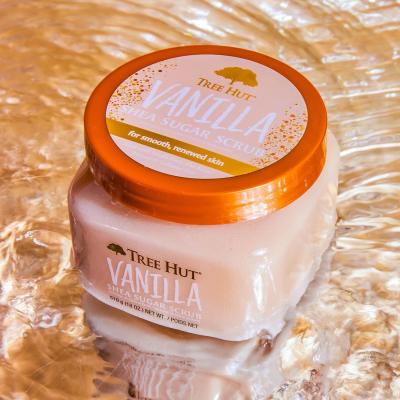 China 18oz Tree Hut Vanilla Shea Sugar Exfoliating Shea Butter Body Scrub Hydrating for sale