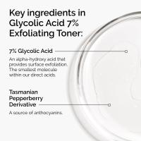 China 7% Glycolic Acid Exfoliating Toner for Daily Brightening and Smoothing for sale