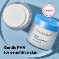 China Breakout-Prone Skin Exfoliating Toner Pads Medicube Red Succinic Acid Panthenol Facial Peeling Pads with Niacinamide AHA BHA for sale
