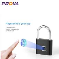 China Smart Zinc Alloy Fingerprint Scanner Padlock For Personal Belongs Safety for sale