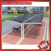 China high quality outdoor aluminum alu polycarbonate pc park bike bicycle motorcycle shelter canopy awning for sale