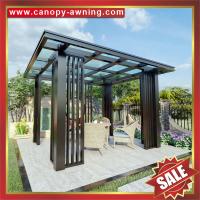 China outdoor garden park modern Aluminium alu gazebo pavilion sunshade shelter awning canopy for sale for sale