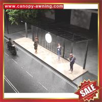 China High quality outdoor bus stop shelter canopy cover awning with aluminum framework and polycarbonate sheet for sale