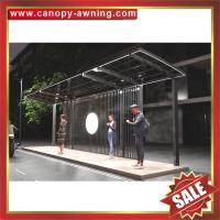 China customized outdoor aluminum alu polycarbonate pc bus shelter canopy cover awning for sale for sale