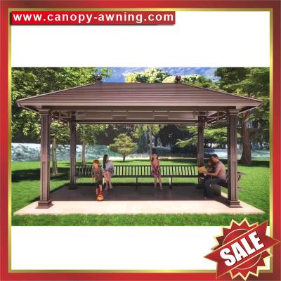China high quality outdoor aluminum pavilion gazebo canopy awning shelter for park garden backyard for sale