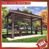 China beautiful outdoor garden park backyard aluminum pavilion gazebo canopy awning shed shelter for sales for sale
