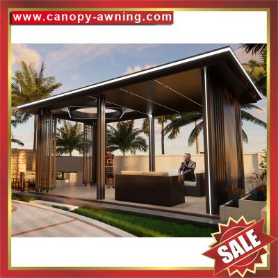 China high quality outdoor garden park rain sunshade aluminum pavilion gazebo canopy awning shed shelter for backyard for sale