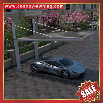 China excellent backyard park single car canopy awning shelter carport with aluminum framework and polycarbonate sheet for sale
