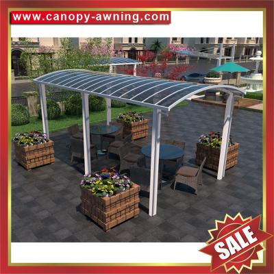 China hot selling outdoor backyard polycarbonate aluminum sunshade shelter gazebo canopy awning for sale