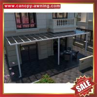 China Excellent house backyard patio terrace balcony aluminum polycarbonate awning canopy canopies shelter for sale