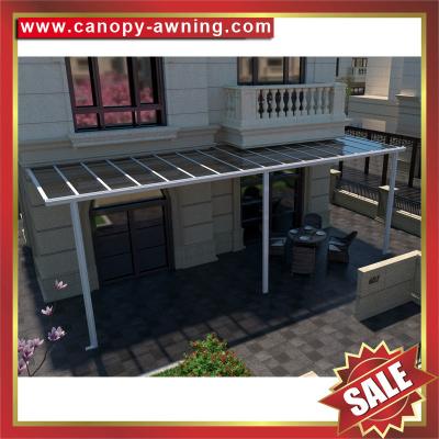 China Excellent house backyard patio terrace balcony aluminum polycarbonate awning canopy canopies shelter for sale
