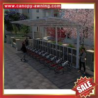 China excellent outdoor public aluminum polycarbonate park sharing bike bicycle motorcycle canopy cover awning shelter for sale