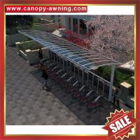 China outdoor public aluminum polycarbonate park sharing bike bicycle motorcycle  shelter canopy cover awning for sale for sale
