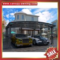 China hot selling luxury rome style backyard polycarbonate aluminium parking double cars shelter canopy awning cover carport for sale