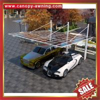 China high quality outdoor cantilever polycarbonate aluminum parking bouble cars shelter canopy awning carport for sale for sale