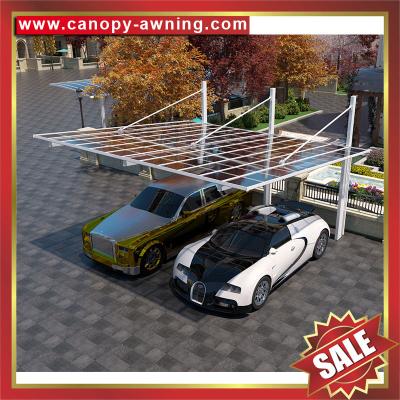 China high quality outdoor cantilever polycarbonate aluminum parking bouble cars shelter canopy awning carport for sale for sale
