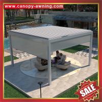 China outdoor backyard Modern Aluminium Motorized Opening louvered shutter Roof Pergola for sale for sale