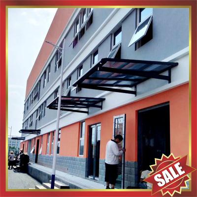 China super durable outdoor porch window door gazebo patio aluminium aluminum alloy metal polycarbonate pc awning,canopy for sale