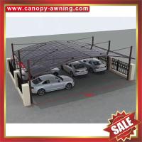 China outdoor anti uv sunshade pc polycarbonate aluminium aluminium parking car shelter canopy awning cover shield carport for sale