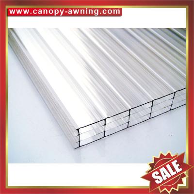 China excellent mutil walls four layers PC sheet,multiwall PC sheet,hollow polycarbonate sheet for sale
