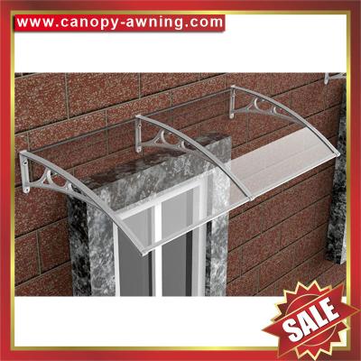 China house window door diy polycarbonate pc shelter Awning canopy with aluminium bracket support arm for sale