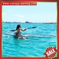 China excellent fishing touring transparent clear crystal PC polycarbonate canoe kayak boat for sale,manufacturers from China for sale