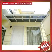 China excellent wind resistance anti-UV patio gazebo balcony corridor porch window door aluminum pc awning canopy cover kits for sale